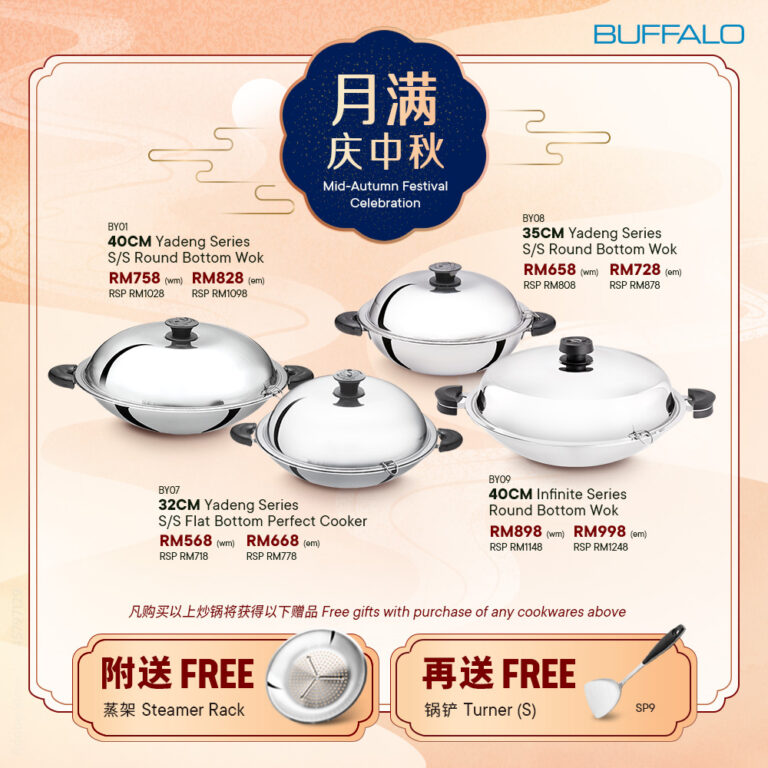 Stainless Steel Cookware | Function Series | Buffalo Cookware Malaysia